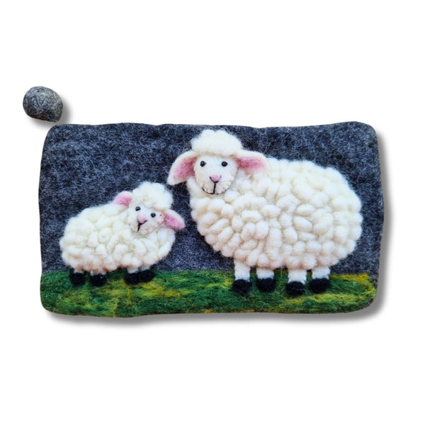 Wool Felt Sheep Purse - Handmade in Nepal - Fairly Traded – From The Source