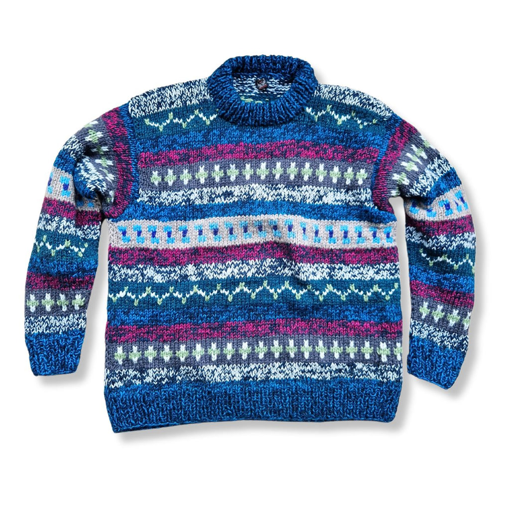 Nordic Hand-Knitted Wool Jumper – From The Source